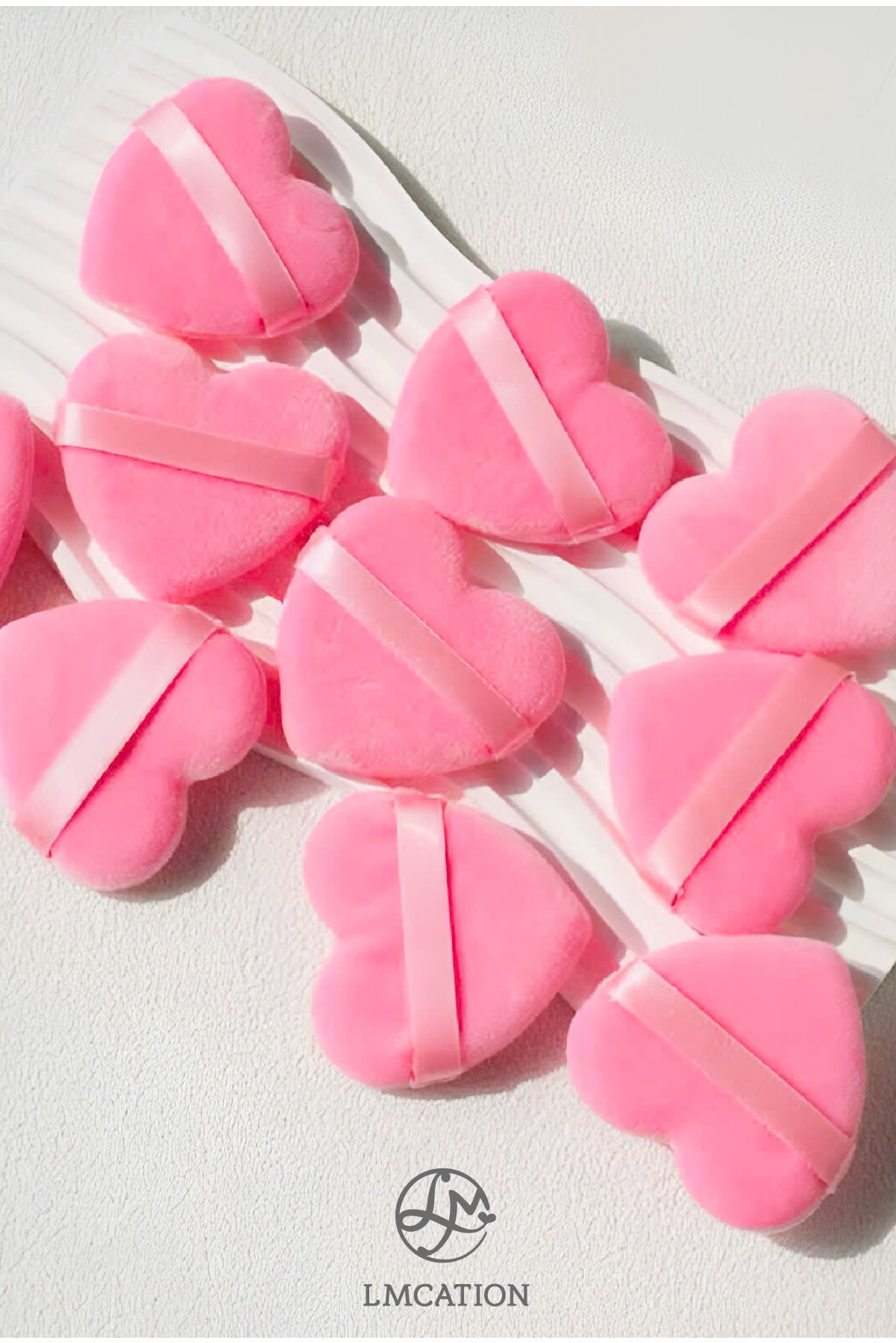 LMcation heart-shaped powder puff